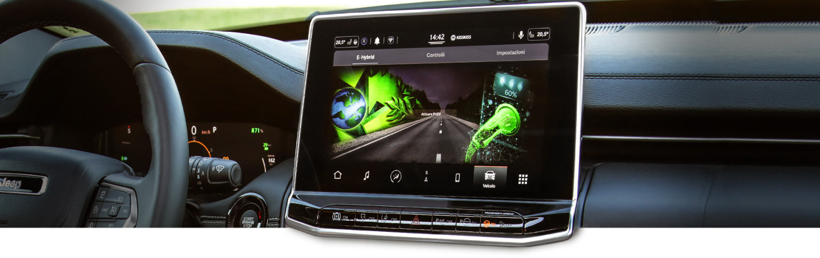 Technology | New Jeep® Compass 4xe | Jeep® UK